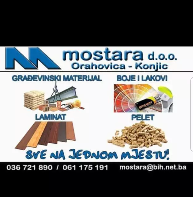 Prodaja građevinskog materijala Konjic, Bosna i Hercego